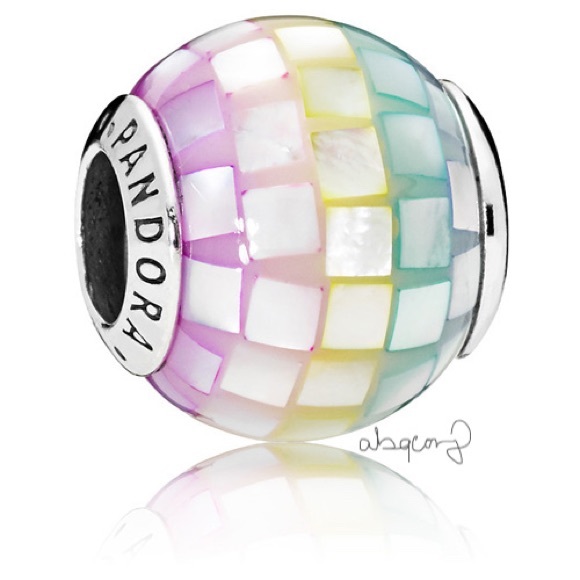 Pandora | Jewelry | Euc Pandora 79783mpr Sterling Silver Mosaic Charm W ...